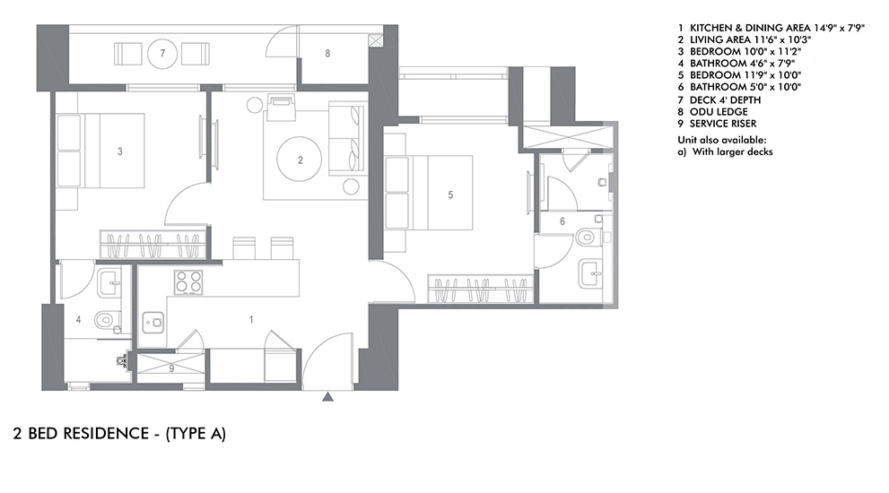 Lodha New Cuffe Parade Floor Plan for 2 & 3 BHK Flats in Wadala