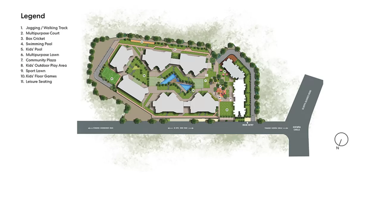 Lodha BellaVista Floor Plan for 2, 3 BHK & 4 BHK Flats in Pokhran Road ...